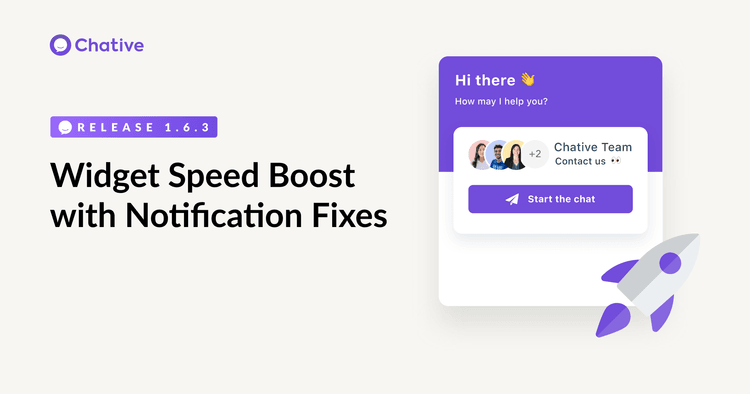 Release 1.6.3: Faster Widget Load Time and Notification Fixes - Chative.IO