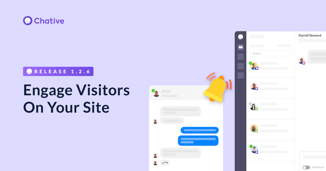 Release 1.2.6: Proactively Engage Visitors On Your Sites - Chative.IO